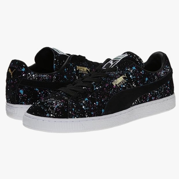 Shoes | Puma Suede Classics Splatter Print Sneakers | Poshmark